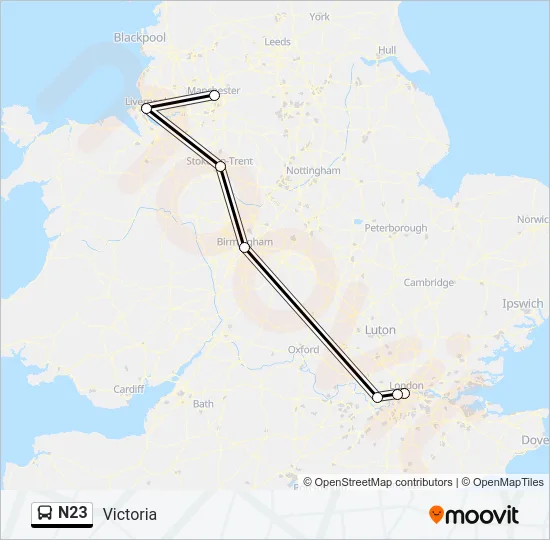N23 Route: Schedules, Stops & Maps - Victoria (Updated)