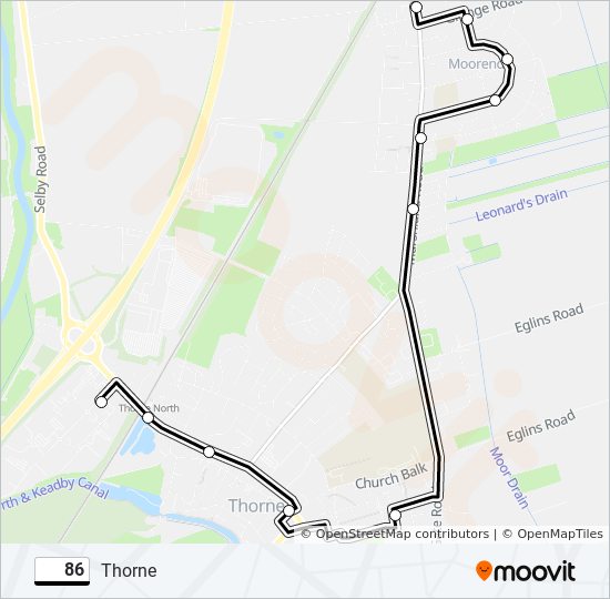 86 Route: Schedules, Stops & Maps - Thorne (Updated)