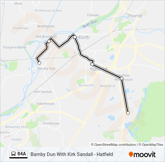84a Route: Schedules, Stops & Maps - Lindholme (Updated)