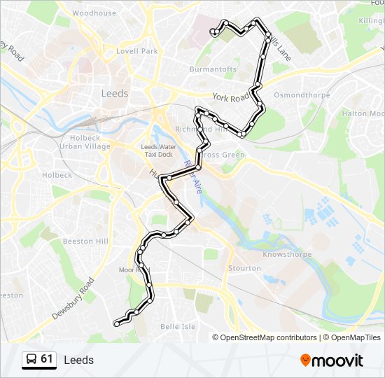 61 Route: Schedules, Stops & Maps - Beeston (Updated)