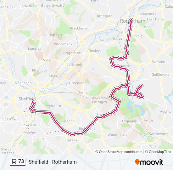 73 Route: Schedules, Stops & Maps - Sheffield Intc (Updated)