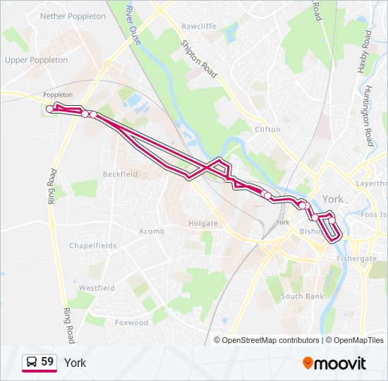 59 Route: Schedules, Stops & Maps - York (Updated)