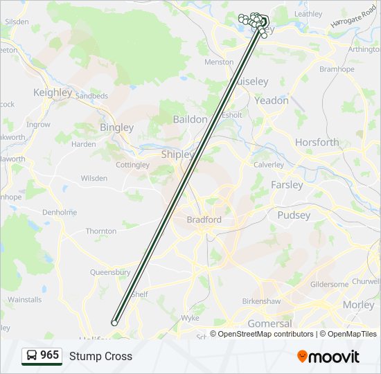 965 Route: Schedules, Stops & Maps - Stump Cross (Updated)
