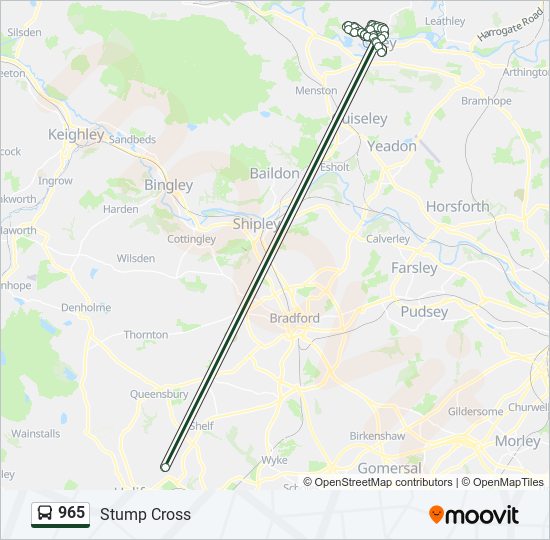 965 Route: Schedules, Stops & Maps - Stump Cross (Updated)