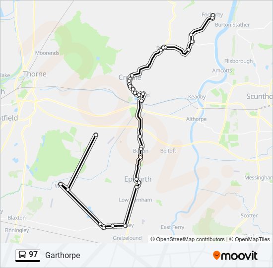 97 Route: Schedules, Stops & Maps - Garthorpe (Updated)
