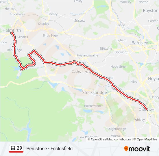 29 Route: Schedules, Stops & Maps - Chapeltown (Updated)