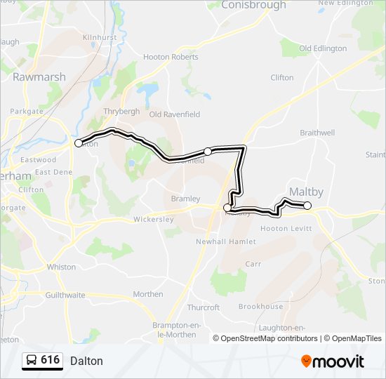 616 Route: Schedules, Stops & Maps - Dalton (Updated)