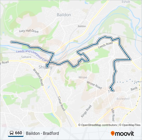 660 Route: Schedules, Stops & Maps - Baildon (Updated)