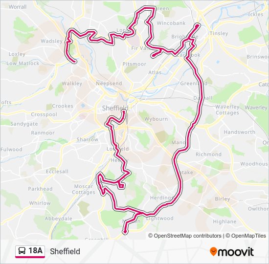 18a Route: Schedules, Stops & Maps - Hillsborough Intc (Updated)