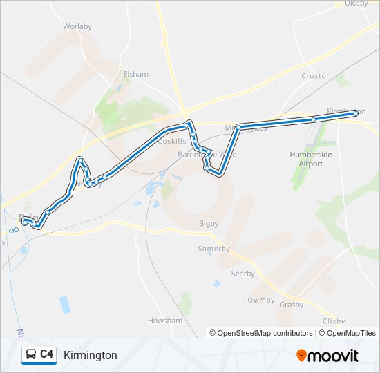 c4 Route: Schedules, Stops & Maps - Kirmington (Updated)