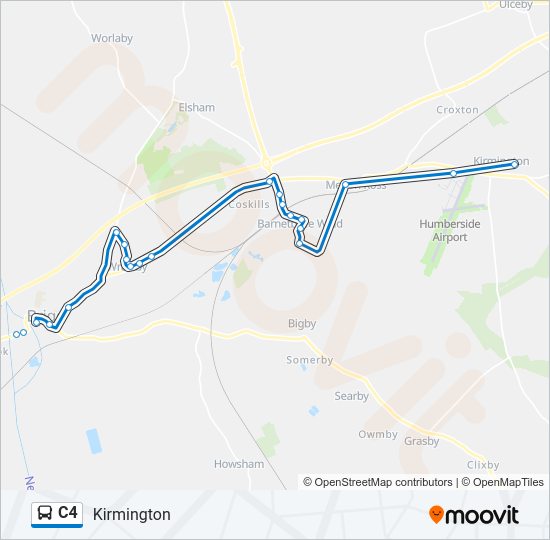 c4 Route: Schedules, Stops & Maps - Kirmington (Updated)