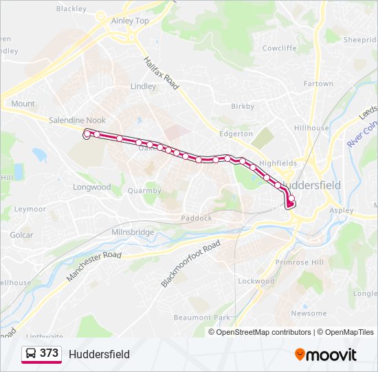 373 Route: Schedules, Stops & Maps - Salendine Nook (Updated)