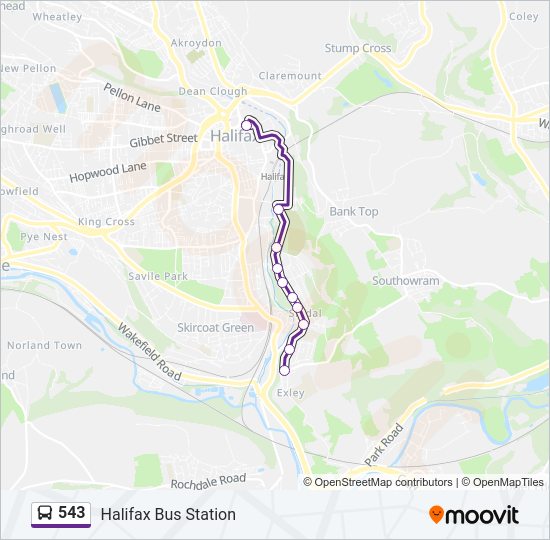 543 Route: Schedules, Stops & Maps - Halifax Bus Station (Updated)