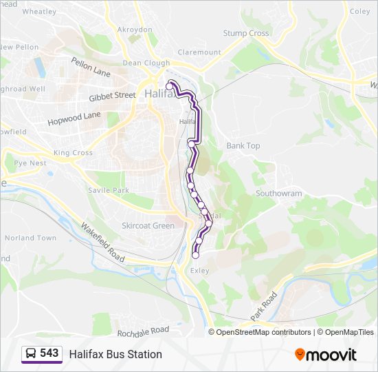 543 Route: Schedules, Stops & Maps - Halifax Bus Station (Updated)