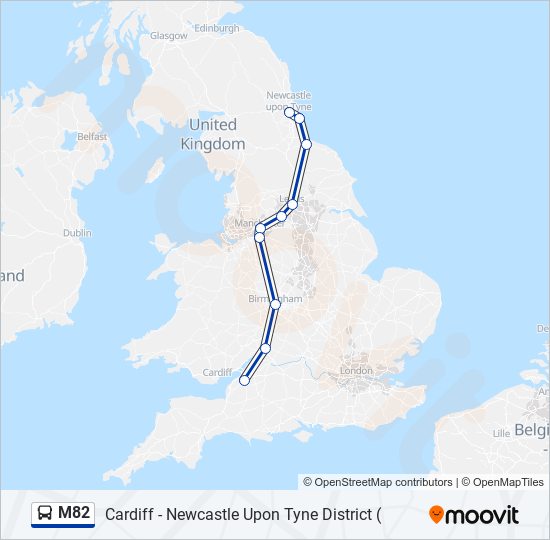 m82 Route: Schedules, Stops & Maps - Cabot Circus (Updated)