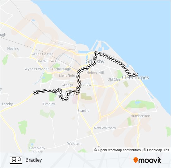 3 Route: Schedules, Stops & Maps - Bradley (Updated)