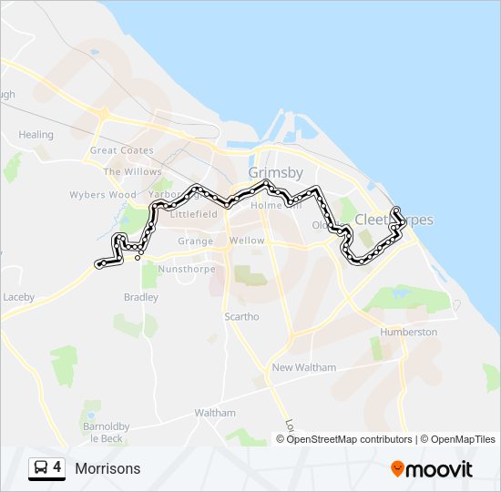 4 Route: Schedules, Stops & Maps - Morrisons (Updated)