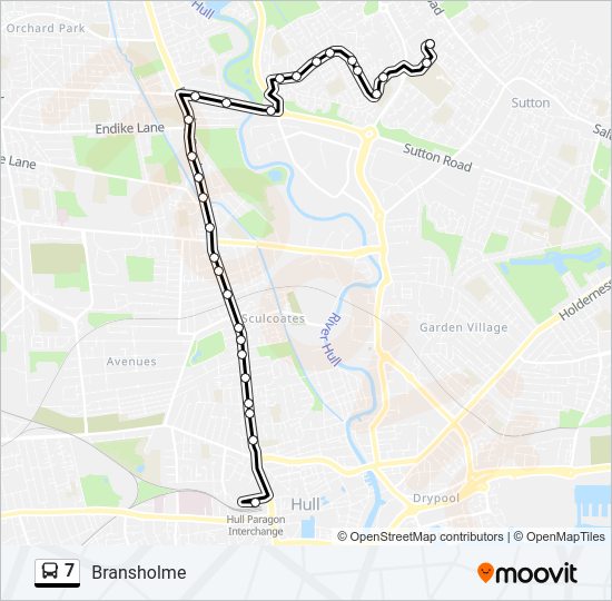 7 Route: Schedules, Stops & Maps - Bransholme (Updated)