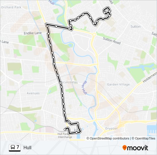 7 Route: Schedules, Stops & Maps - Hull (Updated)