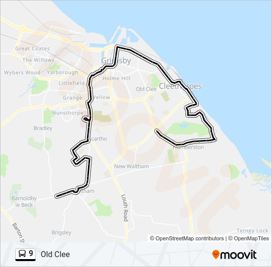 9 Route: Schedules, Stops & Maps - Old Clee (Updated)