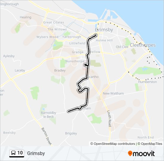 10 Route: Schedules, Stops & Maps - Grimsby (Updated)