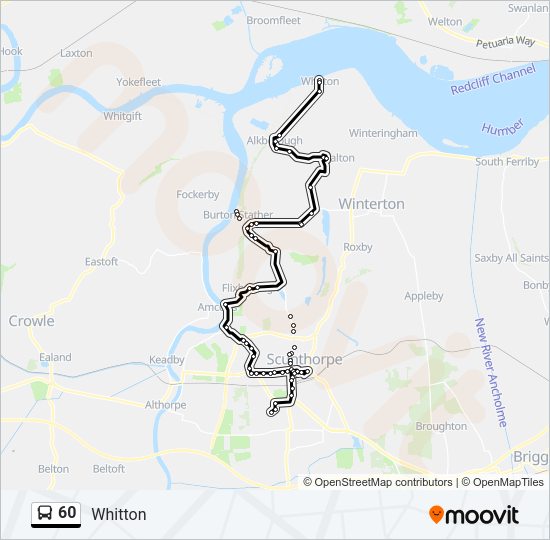 60 Route: Schedules, Stops & Maps - Whitton (Updated)