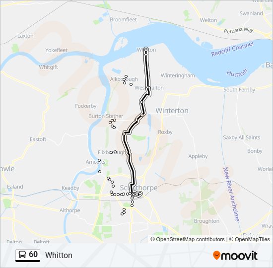 60 Route: Schedules, Stops & Maps - Whitton (Updated)
