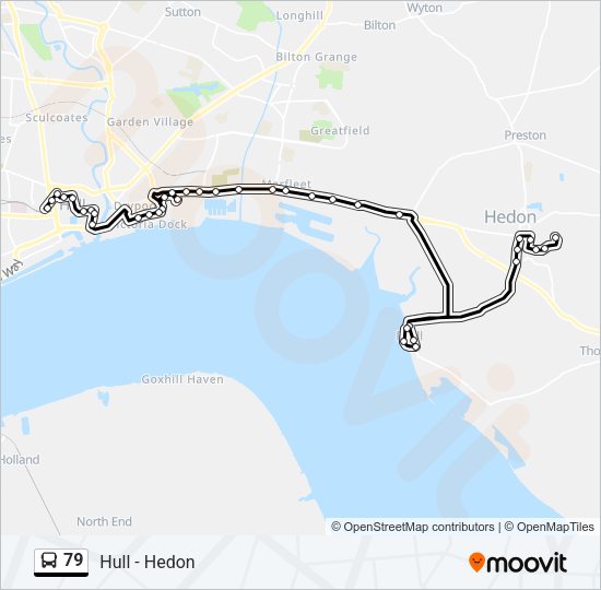 79 Route: Schedules, Stops & Maps - Hedon (Updated)