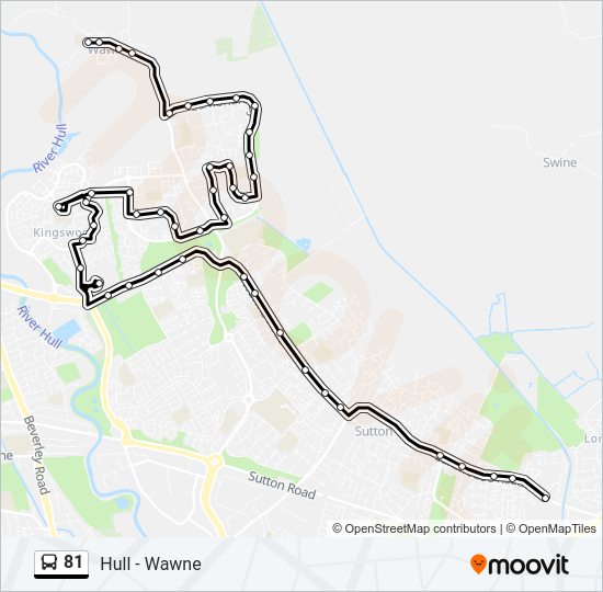 81 Route: Schedules, Stops & Maps - Wawne (Updated)