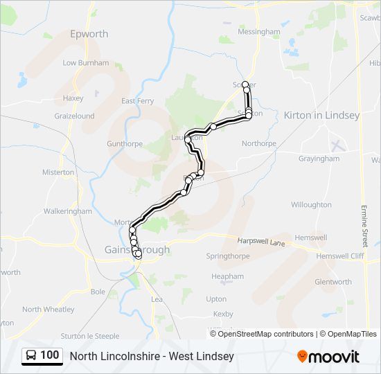 100 Route: Schedules, Stops & Maps - Scotter (Updated)