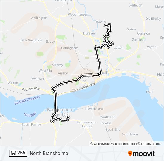 255 Route: Schedules, Stops & Maps - North Bransholme (Updated)