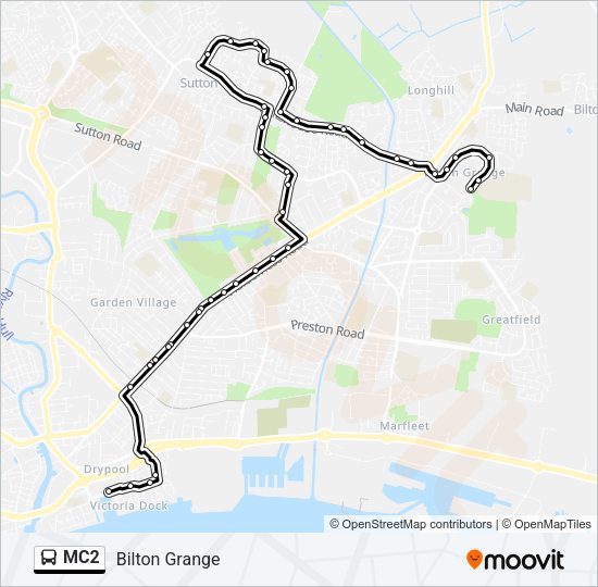mc2 Route: Schedules, Stops & Maps - Bilton Grange (Updated)
