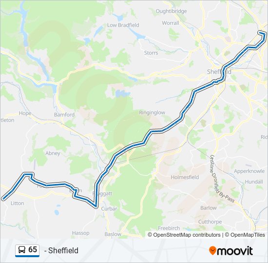 65 Route: Schedules, Stops & Maps - Meadowhall (Updated)