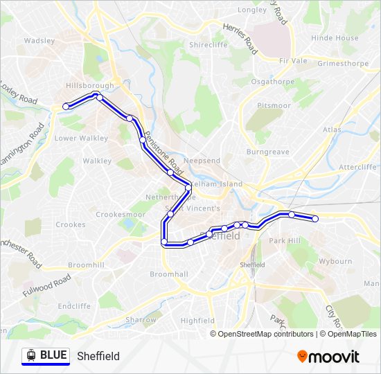 BLUE Route: Schedules, Stops & Maps - Cricket Inn Road (Updated)