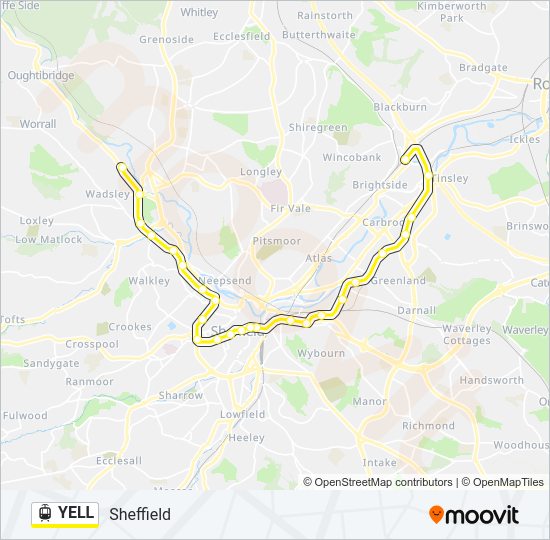 yell Route: Schedules, Stops & Maps - Middlewood To City (Updated)