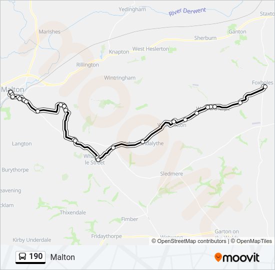 190 Route: Schedules, Stops & Maps - Malton (Updated)