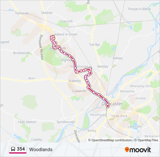 354 Route: Schedules, Stops & Maps - Woodlands (Updated)