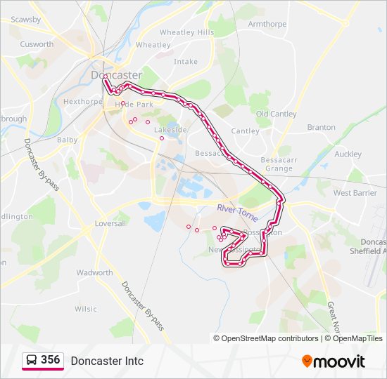 356 Route: Schedules, Stops & Maps - Doncaster Intc (Updated)
