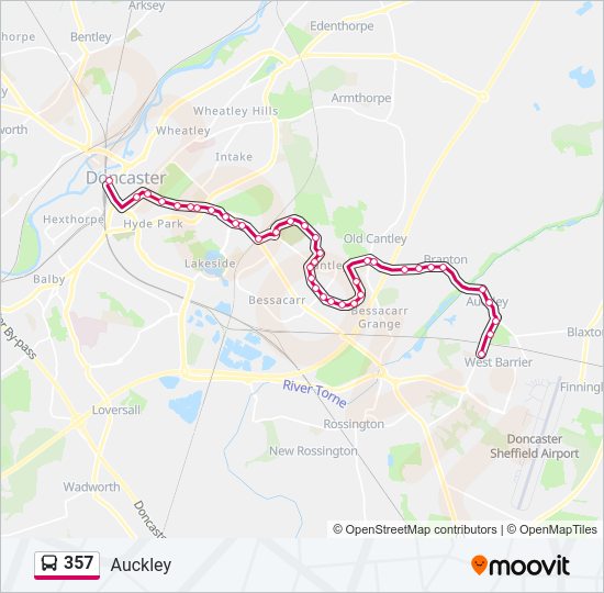 357 Route: Schedules, Stops & Maps - Auckley (Updated)
