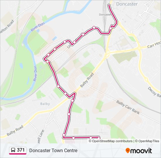 371 Route: Schedules, Stops & Maps - Doncaster Town Centre (Updated)
