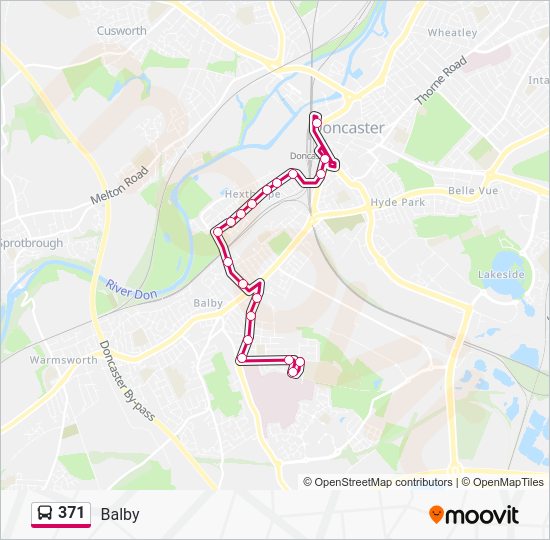 371 Route: Schedules, Stops & Maps - Balby (Updated)