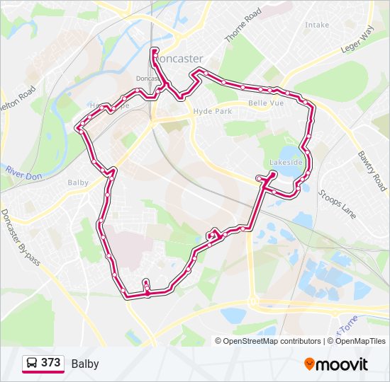 373 Route: Schedules, Stops & Maps - Balby (Updated)