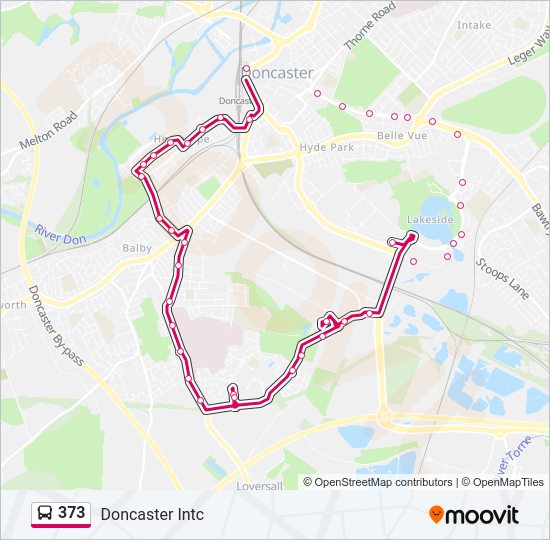373 Route: Schedules, Stops & Maps - Doncaster Intc (Updated)
