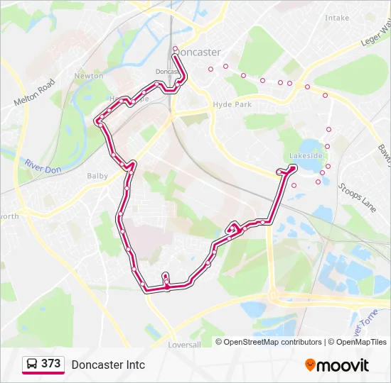 373 Route: Schedules, Stops & Maps - Doncaster Intc (Updated)