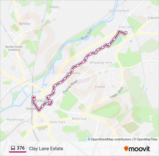 376 Route: Schedules, Stops & Maps - Clay Lane Estate (Updated)