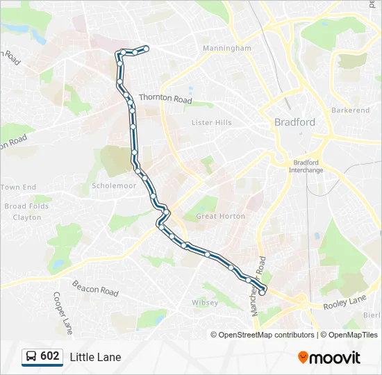 602 Route: Schedules, Stops & Maps - Little Lane (Updated)
