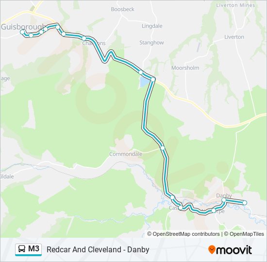 M3 Route: Schedules, Stops & Maps - Guisborough (Updated)