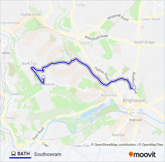 bath Route: Schedules, Stops & Maps - Southowram (Updated)
