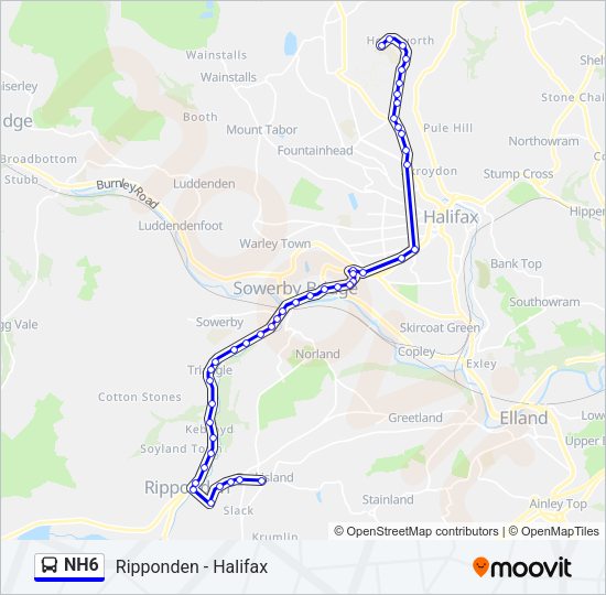 nh6 Route: Schedules, Stops & Maps - Illingworth (Updated)