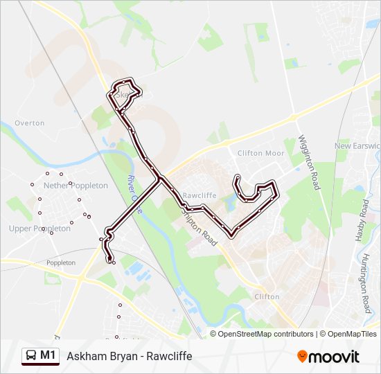 m1 Route: Schedules, Stops & Maps - Gouthwaith Close (Updated)